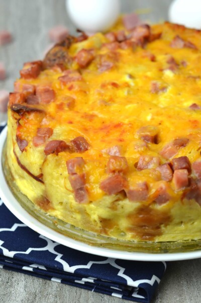 Instant Pot Ham & Cheese Bread Pudding - I Don't Have Time For That!