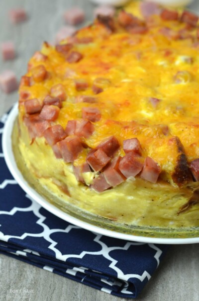 Instant Pot Ham & Cheese Bread Pudding - I Don't Have Time For That!