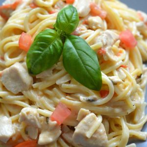 Instant Pot Tomato Basil Pasta with Chicken