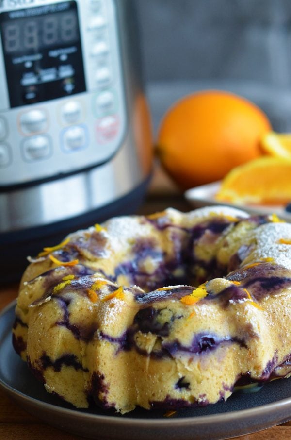 Instant Pot Orange Blueberry Muffin Bread - I Don't Have Time For That!