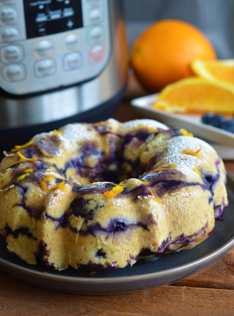 Instant Pot Orange Blueberry Muffin Bread - I Don't Have Time For That!