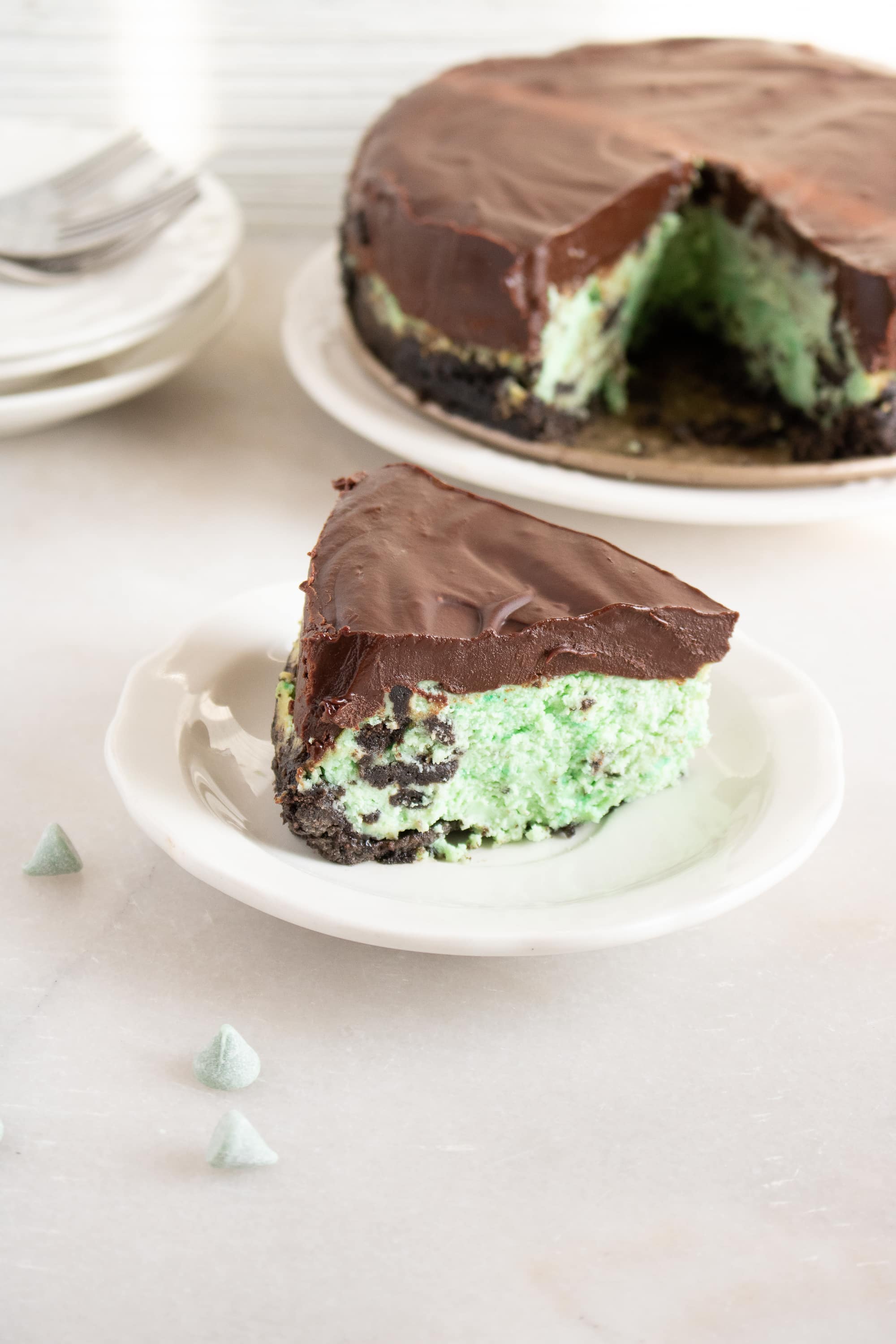 Instant Pot Mint Oreo Cheesecake - I Don't Have Time For That!