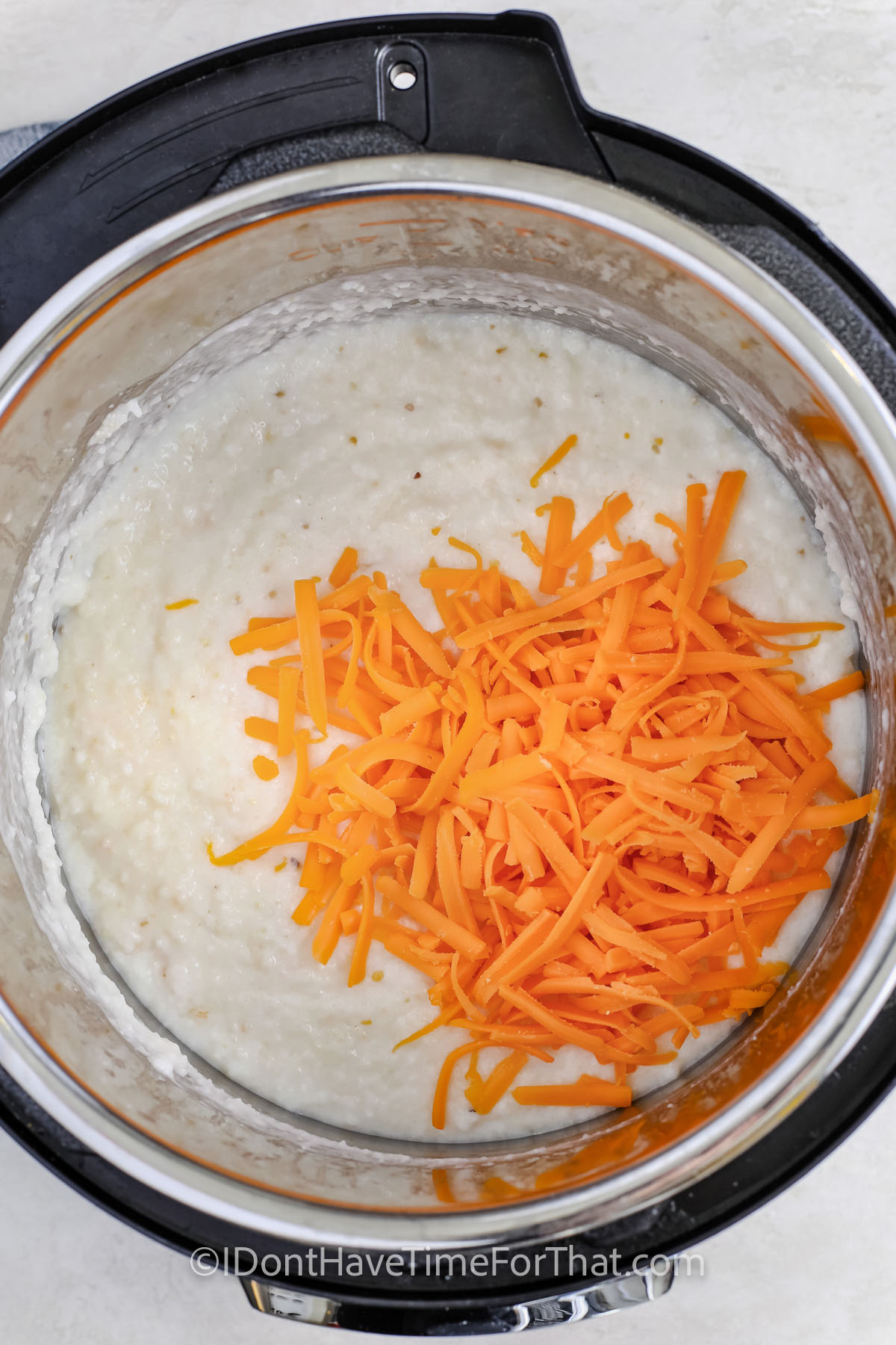Cheesy Instant Pot Grits - I Don't Have Time For That!