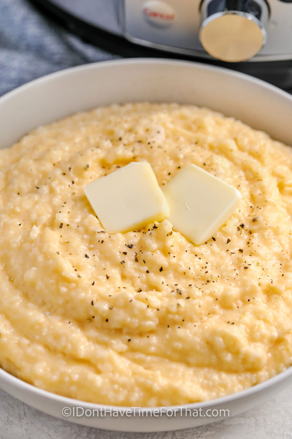 Cheesy Instant Pot Grits - I Don't Have Time For That!